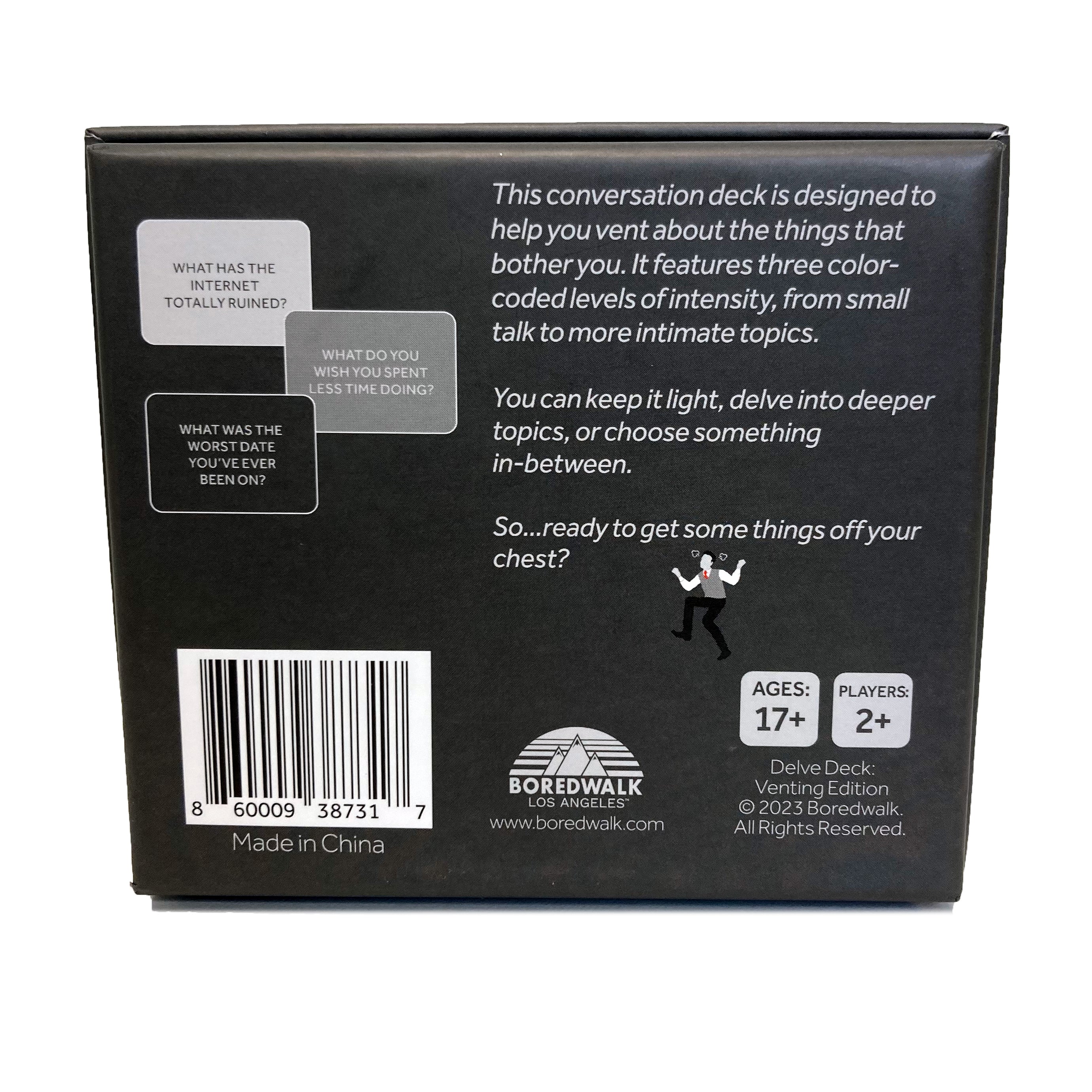 Delve Deck Conversation Cards - Venting Edition - Boredwalk