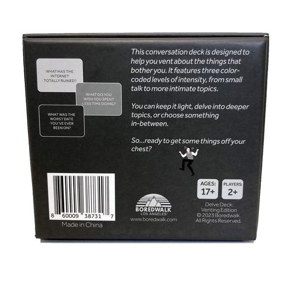 Delve Deck Conversation Cards - Venting Edition - Boredwalk