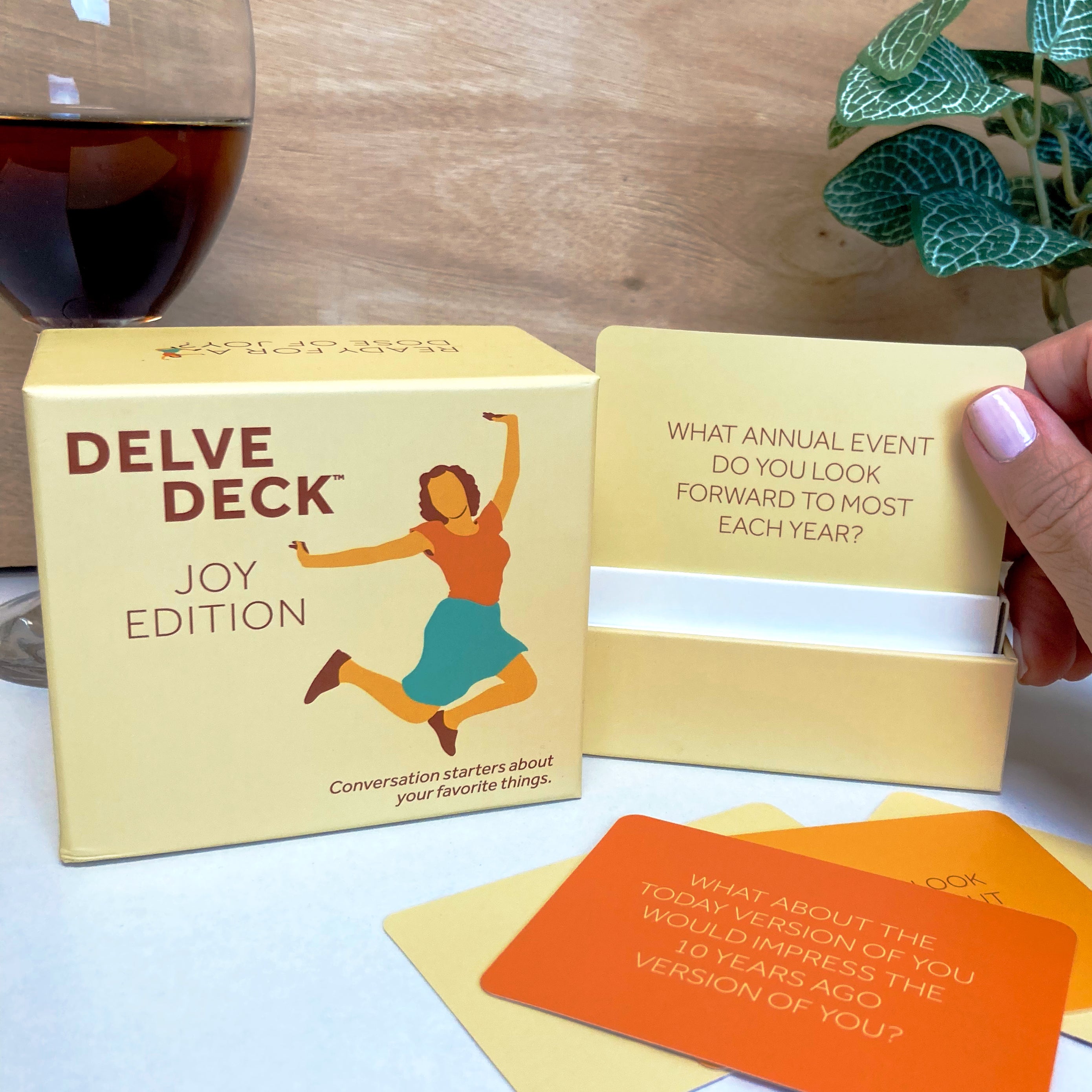 Delve Deck Conversation Cards - Joy Edition - Boredwalk