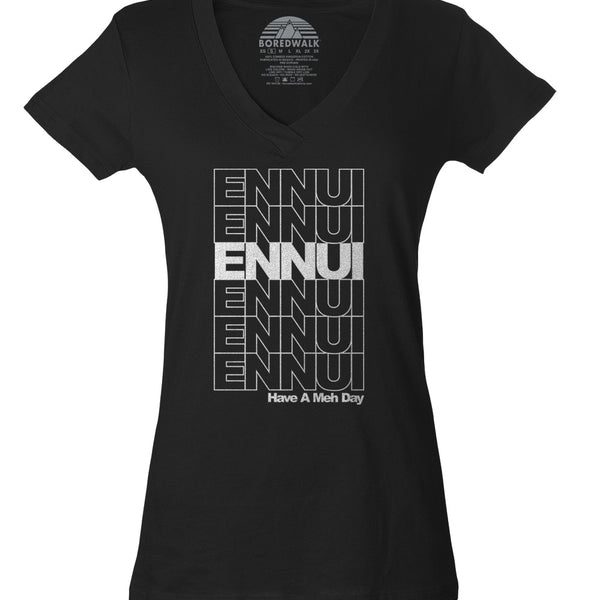 Women's Ennui Vneck T-Shirt - Boredwalk